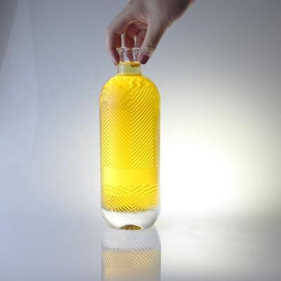 中国 500ml 700ml 750ml 透明の石灰石ガラスボトル グラスカラーとベース材料 販売のため
