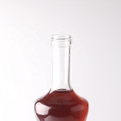 Cina 500 ml 750 ml 1000 ml Bottiglia di vetro per tequila Materiale del corpo trasparente personalizzato in vendita