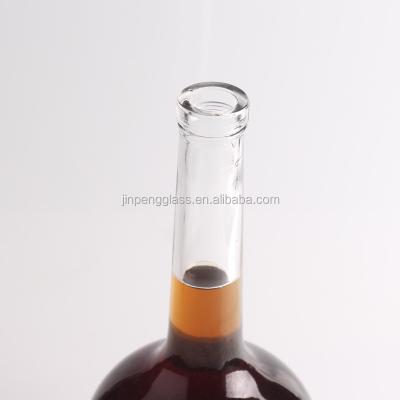 Cina Bottiglie di vetro di pietra a fondo spessa a collo lungo su misura per vodka gin rum champagne in vendita