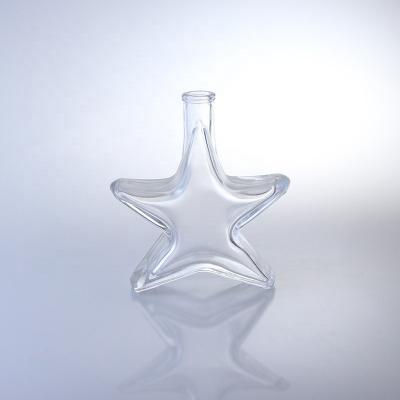 Cina Bottiglia in vetro con forma speciale di whisky, vodka e brandy con finitura in vetro in vendita