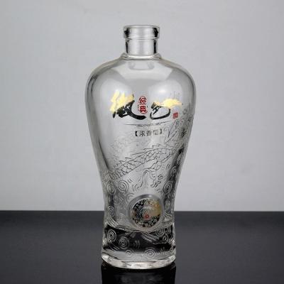 Cina Tipo di tenuta in vetro CROWN CAP 500 ml 750 ml Bottiglia di Ginseng da liquore medicato in vendita
