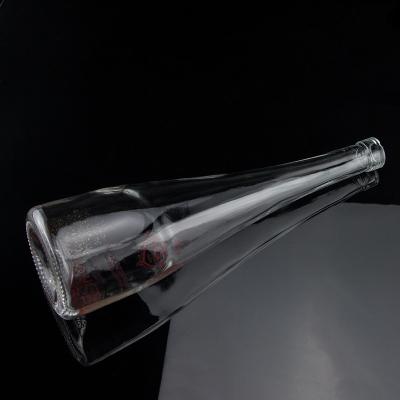 China Kegelförmiger Bildschirmdruck Wodka Whisky Liquor Glasflasche 750 ml mit Super Flint Glas zu verkaufen
