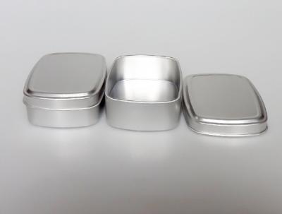 China 100ml Square Aluminum Box 84 * 64 * 26  Soap Tea Sugar Biscuit Packaging Metal Box for sale