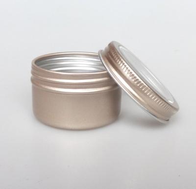 China 50ml Round Windowed Threaded Alminum Box Jewelry Toy Packaging Box Pearl Powder Phosphor Metal Packaging Box for sale