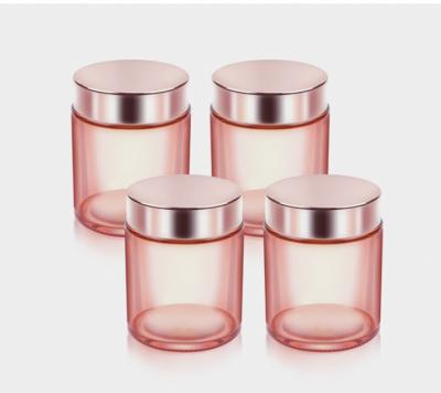 China Round Glass Cosmetic Jars Sleek and Functional Packaging for Your Products for sale