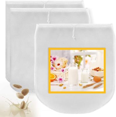 China Nut Milk Bag Reusable Almond Milk Squeezing Bag for sale