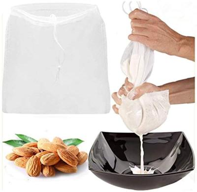 China Quality Nut Milk Bag Reusable Almond Milk Bag & All Purpose Food Strainer Fine Mesh Nylon Cold Brew Coffee Filter for sale