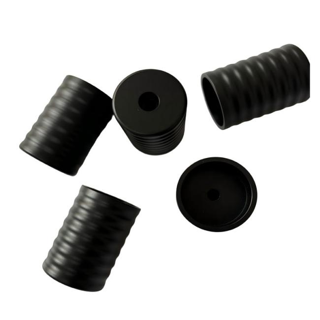 Black oxidation treated CNC machined aluminum parts