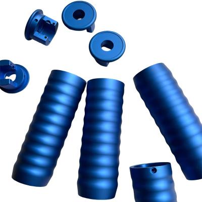 China Durable Blue Oxidation CNC Turning Parts with High Precision CNC Turning Services for sale