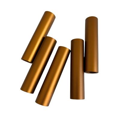 중국 맞춤형 크기를 위한 금색 산화 표면 처리가 된 알루미늄 CNC 선삭 부품 판매용
