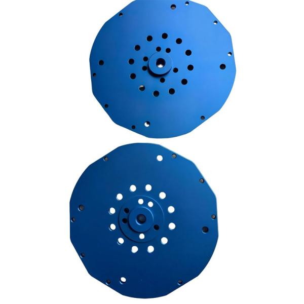 Quality Customized Size Aluminum CNC Spare Parts with Blue Oxidation Surface Treatment and High Precision Tolerance for sale