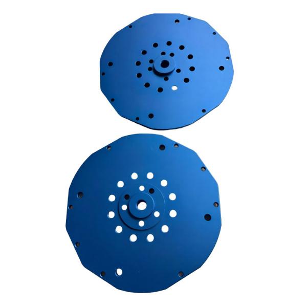 Quality Customized Size Aluminum CNC Spare Parts with Blue Oxidation Surface Treatment for sale