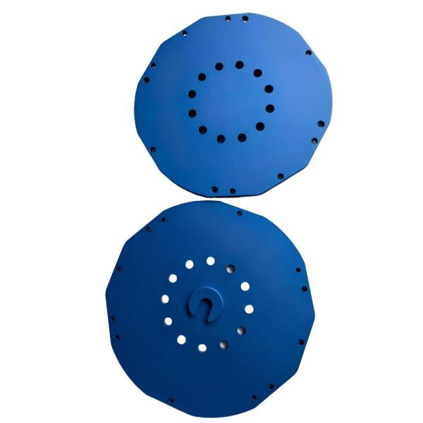 Quality Customized Size Aluminum CNC Spare Parts with Blue Oxidation Surface Treatment for sale