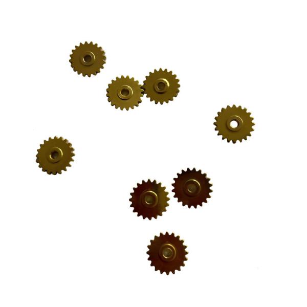 Quality High Precision Aluminum CNC Spare Parts with Gold Oxidation Surface Treatment for sale