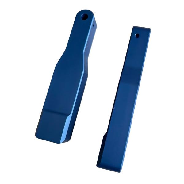 Quality High Precision CNC Spare Parts with Blue Oxidation Surface Treatment and CNC for sale