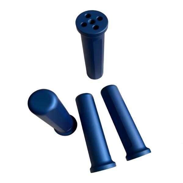 Quality High Precision CNC Turning Milling Parts with Blue Oxidation Surface Treatment and 0.002~0.005mm Tolerance for Customized Sizes for sale