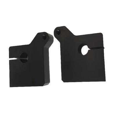 China Precision CNC Machining Part for Sensor Mount Bracket with ±0.002~0.005mm Tolerance and Black Oxidation Surface Finish (ISO9001 Certified) for sale