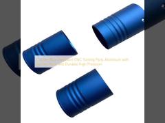 Custom Blue Oxidation CNC Turning Parts Aluminum with Factory Price and Durable High Precision