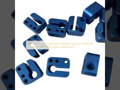 CNC Milling Parts with Blue Oxidation Surface Treatment Support OEM ODM Custom Milled Parts