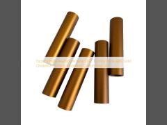 Factory Price Aluminum Tube CNC Turning Parts with Gold Oxidation Surface Treatment Customized Size