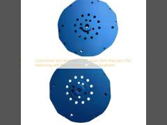 Customized Size Aluminum CNC Spare Parts Precision CNC Machining with Blue Oxidation Surface Treatment