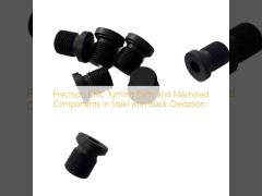 Precision CNC Turning Parts and Machined Components in Steel with Black Oxidation