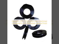 Precision CNC Turning Parts and Machined Components with Blackened Surface Finish