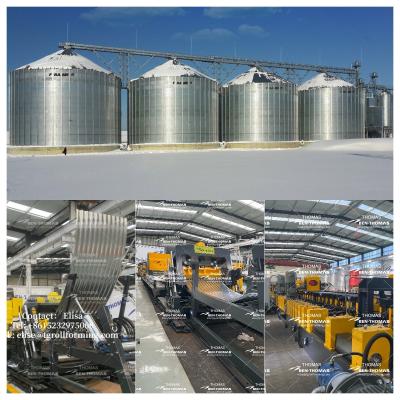 China Silo corrugated sheet production line | Grain bin roll forming machine | Silo machine | Grain bin roll forming for sale