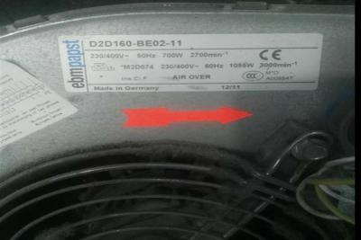中国 700W 2700Rpm AC 遠心ファン 64650424 Ebmpapst ファン D2D160-BE02-11 販売のため