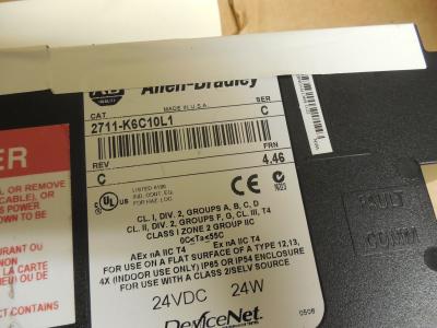 China SER C REV C PLC Display Screen Allen Bradley Touch Panel 2711-K6C10L1   24W for sale