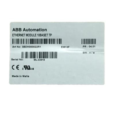 China ABB EI813F Ethernet Module 10BaseT with Modular Design and IP20 Protection for PLC Systems for sale