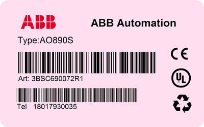 China NEW SEALED S800 Analog 3BSC690072R1 ABB AO890 intrinsic-safe I/O Module  for AC 800M for sale