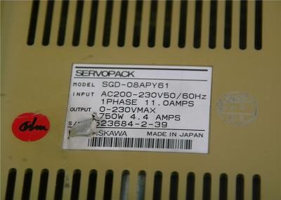 Elektrisches industrielles 750W YASKAWA SERVOPACK gab MOTOR SGD-08APY61 DES FAHRER-200-230V ein