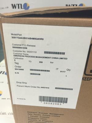 China Rosemount 3051TG In-Line Pressure Transmitter with -14.7 to 4000PSI Range 4-20 MA HART Communication and SIL 2/3 Certification for sale