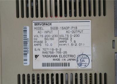 중국 Yaskawa 산업 1.5KW 자동 귀환 제어 장치는 자동 귀환 제어 장치 증폭기 200-230V SGDB-15ADP-PY8를 몹니다 판매용
