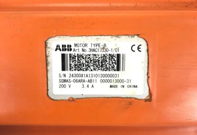 China Tipo-b 3hac17330-1/01 SGMAS-06ARA-AB11 del motor servo de la CA del robot de Yaskawa en venta