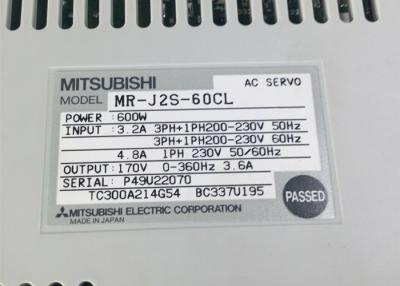 중국 미츠비시 AC Servodrive MR-J2S-60CL 산업 자동 귀환 제어 장치 증폭기 힘 600W는 3.2A를 입력했습니다 판매용