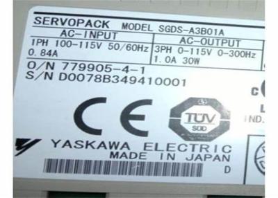 중국 산업 새로운 YASKAWA AC 자동 귀환 제어 장치 운전사 AC 200-230V는 1PH SERVOPACK SGDS-A3B01A를 입력했습니다 판매용
