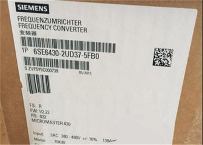 China Siemens 6SE6 430-2UD37-5FB0  MICROMASTER 430 WITHOUT FILTER 3AC 380-480  SQUARED TORQUE POWER 75 KW for sale