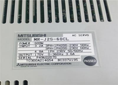 China Amplificador servo de Mitsubishi 3 impulsiones industriales del servo de la fase 600 W MR-J2S-60CL en venta