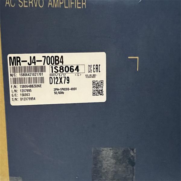 400V 7KW AC Servo Amplifier Mitsubishi MR-J4-700B4 PLC Three Phase