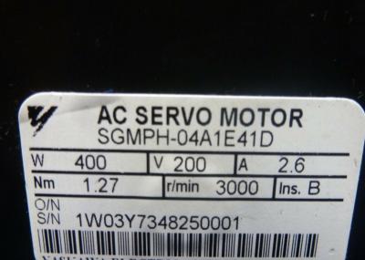 China YASKAWA SGMPH-04AAA41D AC Servo Motors 200V  400W  Incremental Encoder for sale