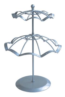 China Metal Countertop Display Rack Two Tier Display Stand With Spray Painted for sale