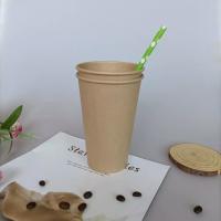 China Optional Specifications Hot Drink Flexo Printing Biodegradable Kraft Paper Cups for sale