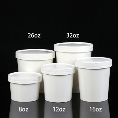 China 8-32oz Paper Soup Cup With Lid Disposable Paper Soup Bowls For Sale for sale