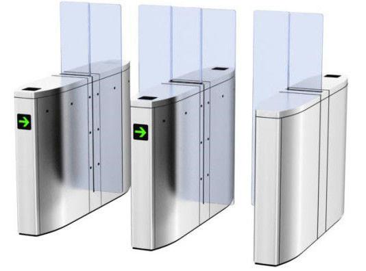 Quality Smart RFID Pedestrian Barrier Gate Arc Shaped Automatic Systems Turnstiles for sale