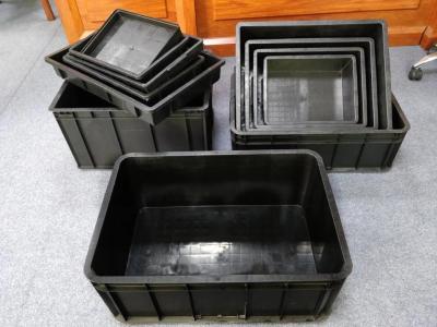 China Safe Component Esd Plastic Bins Durable Stackable Anti Static Container for sale