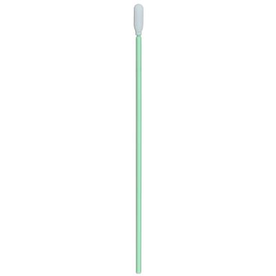 Quality CE Approved Cleanroom Products Head Green Plastic Handle Cleanroom Swabs for sale