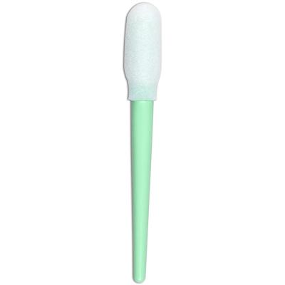 Quality Polypropylene Cleanroom Products Esd Sponge Head Green Plastic Handle Foam Swab for sale