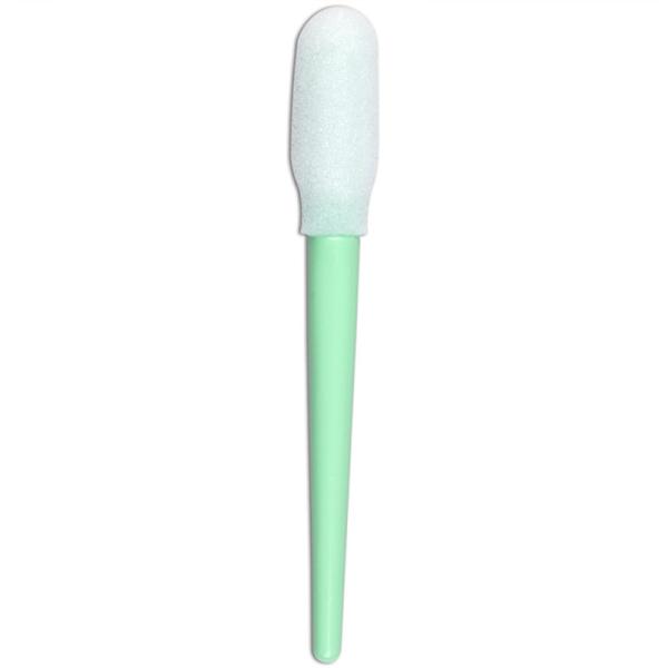 Quality Polypropylene Cleanroom Products Esd Sponge Head Green Plastic Handle Foam Swab for sale